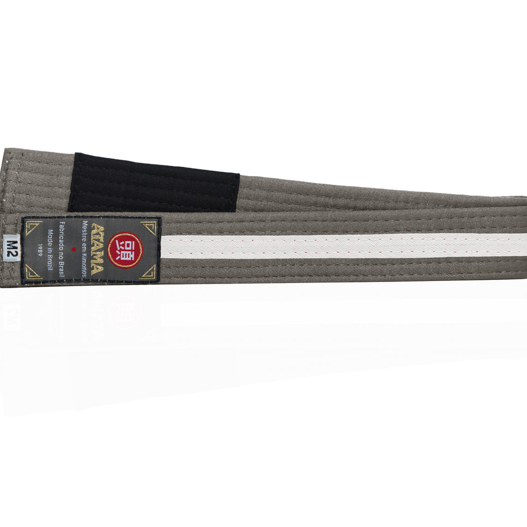 Kids Ranked Belt - Grey/ White – Atama_USA